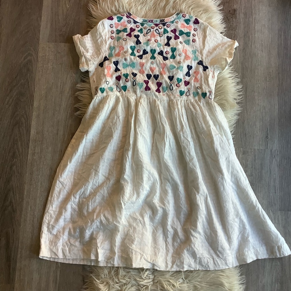 Roberta Roller Rabbit Dress White Embroidered 100% Co… - Gem